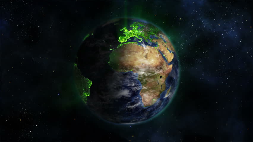 Earth 3 Dimensional Globe Green Screen. Stock Footage Video 2843608 ...