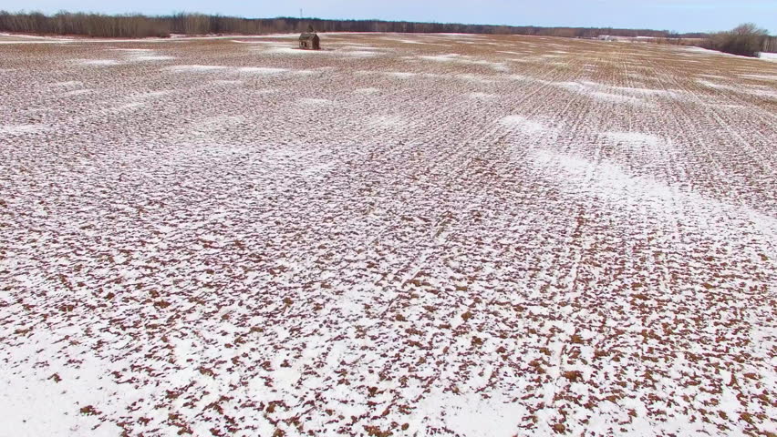 Landscape of the Snowy Field in Wisconsin image - Free stock photo ...
