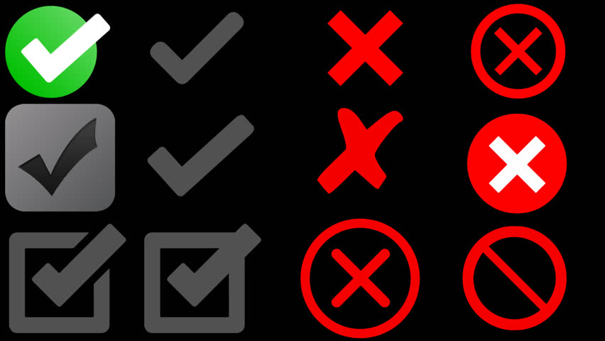 Signals - Check, Done, Stop, Stock Footage Video (100% Royalty-free ...