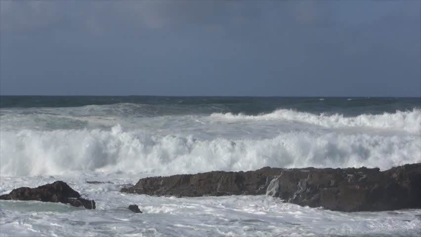 Tide Wave Crashing. Tidal Waves Crash. Bali Tides Stormy Ocean Waves ...