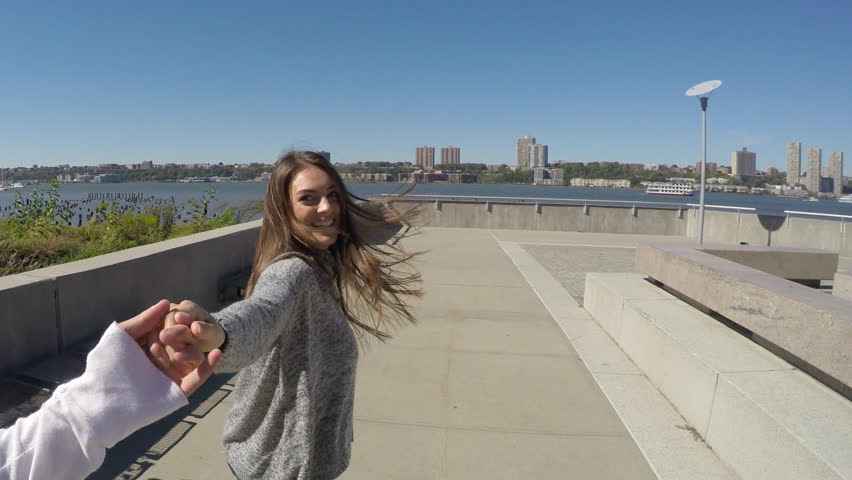 POV 4K GoPro Young Happy Satisfied Millennial Couple Beautiful Woman ...