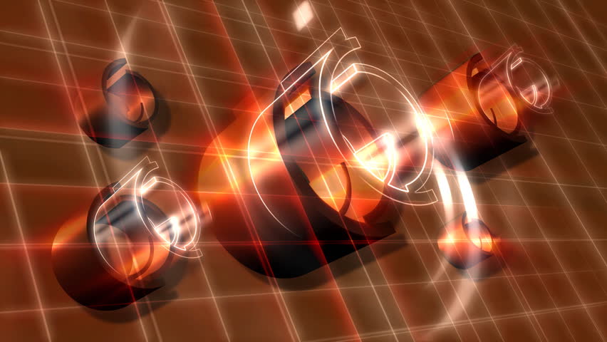 Orange Circular Motion Graphics Stock Footage Video (100% Royalty-free ...