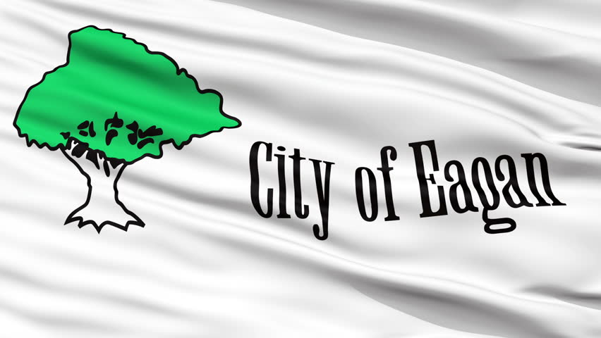 Eagan City, Minnesota Flag Close Stock Footage Video (100% Royalty-free ...