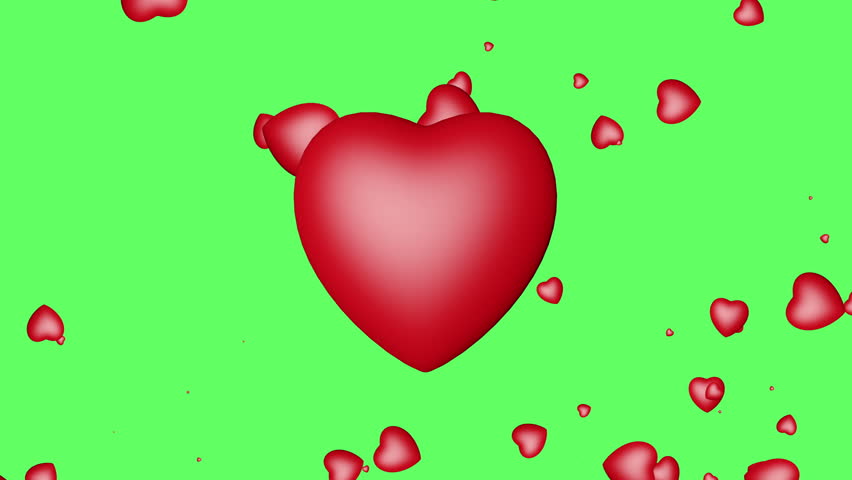 Red Heart Thumping On Green Stock Footage Video (100% Royalty-free ...