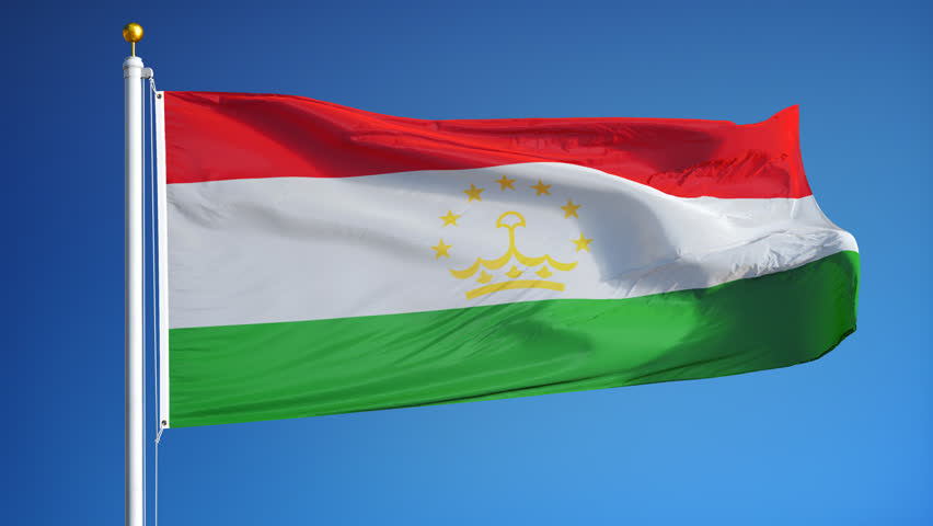 HD 1080p Clip Of A Slow Motion Waving Flag Of Tajikistan. Seamless, 12 ...
