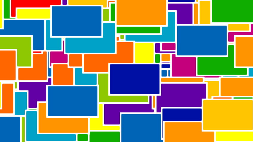 Animated Moving Colored Rectangles Usable Stock Footage Video (100% ...