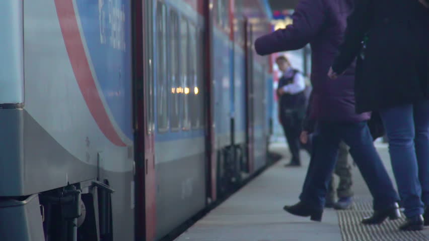 Stock video of tall man running to catch the | 16957747 | Shutterstock