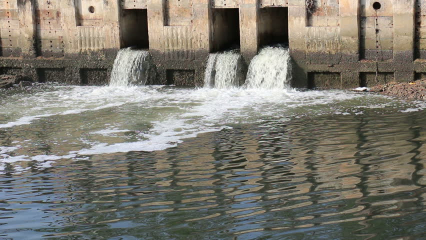 Water Pollution in Big City Stock Footage Video (100% Royalty-free ...