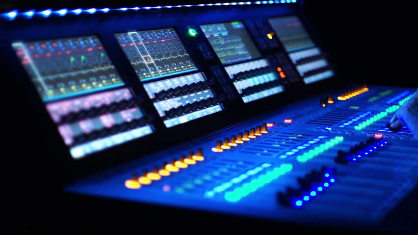 Audio Mix Desk at a Stock Footage Video (100% Royalty-free) 17718817 ...