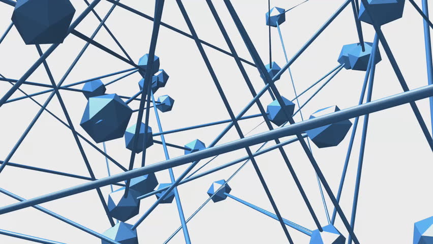 Background Animation Of A Glass, Neuron-like Structure, Representing A ...