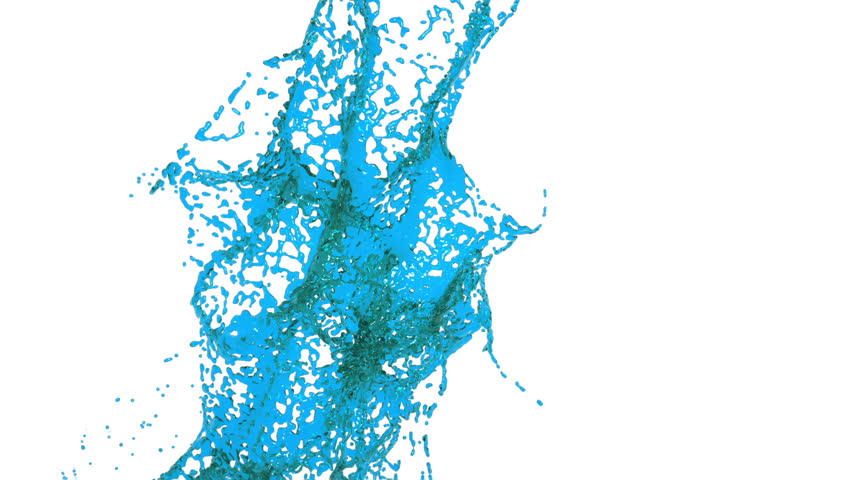 Water Flow (cg Slow Motion Water With Alpha Matte, Full Hd) Stock ...