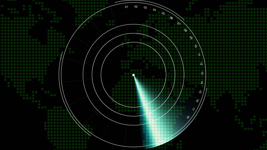 Radar Animation With Moving Objects Stock Footage Video 5702192 ...