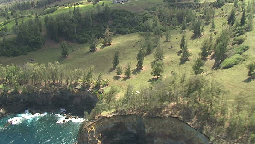 Aerial Over the Hamakua Coast Stock Footage Video (100% Royalty-free ...