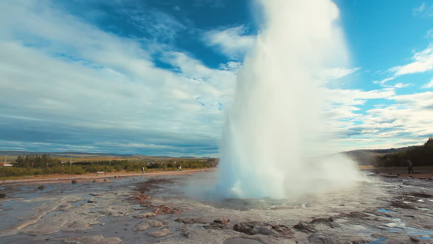Geyser Erupting in Iceland image - Free stock photo - Public Domain ...