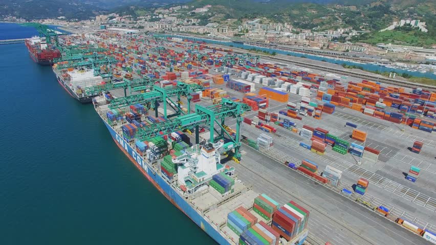 Stock Video Clip of GENOA, ITALY - AUG 08, 2016: Vessels | Shutterstock