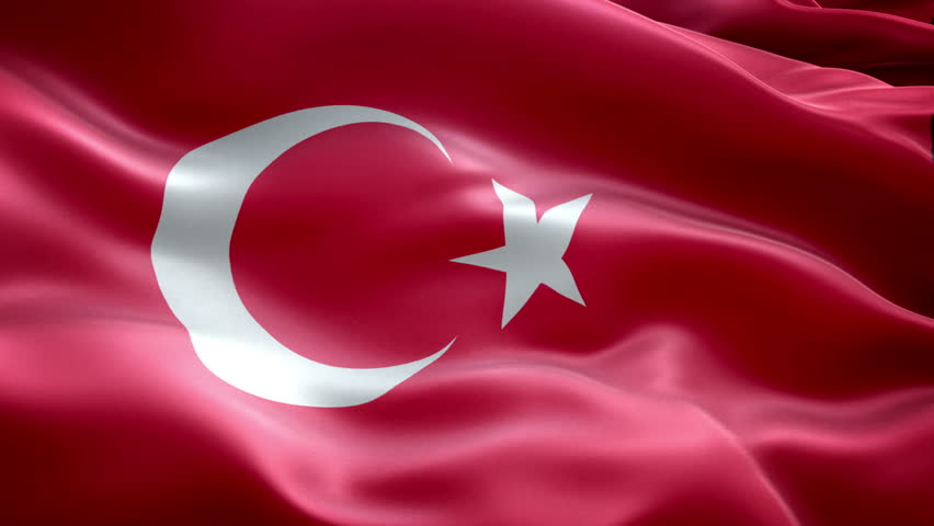 Turkey National Flag. (Different And New Waving) Stock Footage Video ...