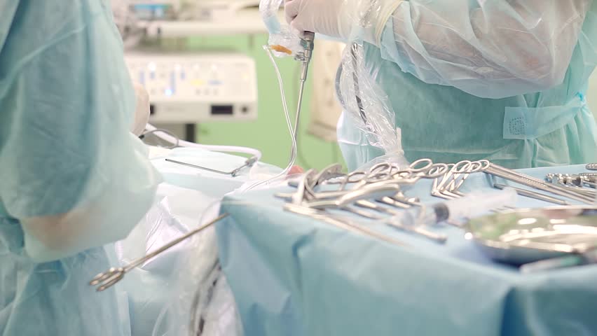 Close Up Hands Wearing Surgical Gloves Operating Team Protective ...