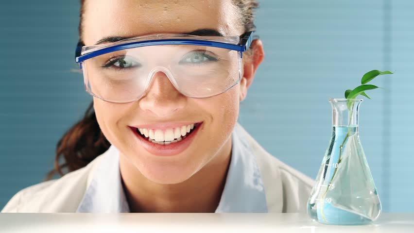 Happy Scientist Smiling at Camera Stock Footage Video (100% Royalty ...