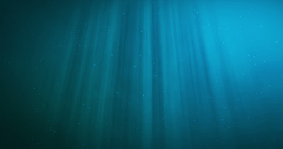 Beautiful Underwater Sea Scene View With Natural Light Rays, Shining ...