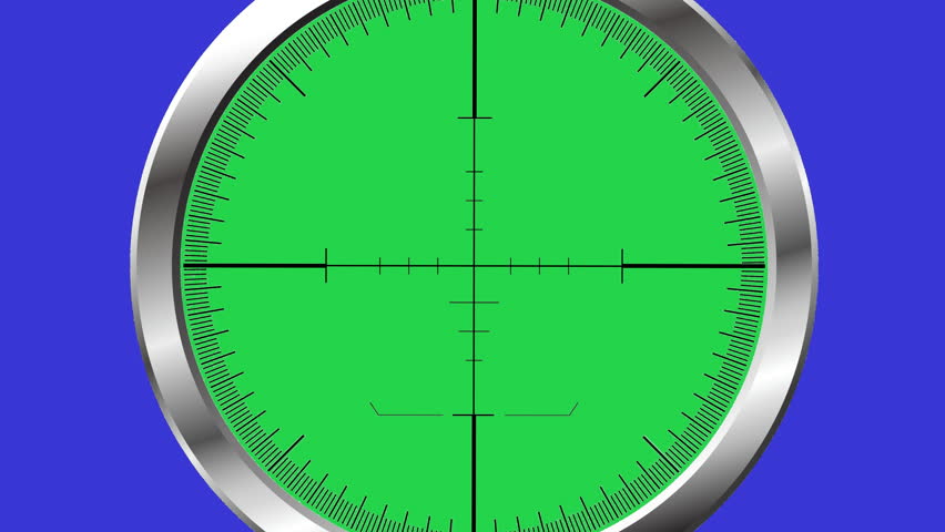 Sniper Scope Or Optical Sight On Green Screen. Sniper Scope Or Optical ...
