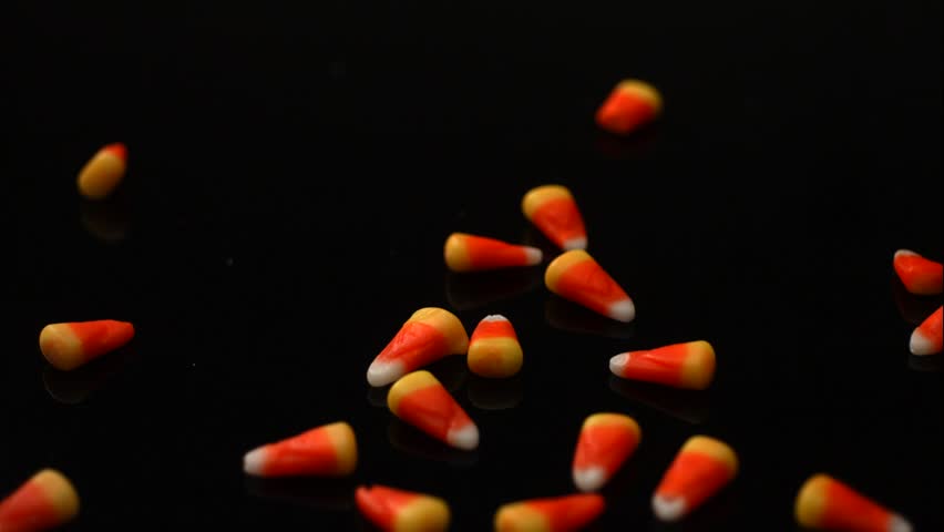 Seamless Loop Of Halloween Candy Corn Extreme Close-up Stock Footage ...