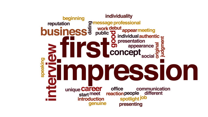 First Impression Animated Word Cloud. Stock Footage Video 22397740 ...