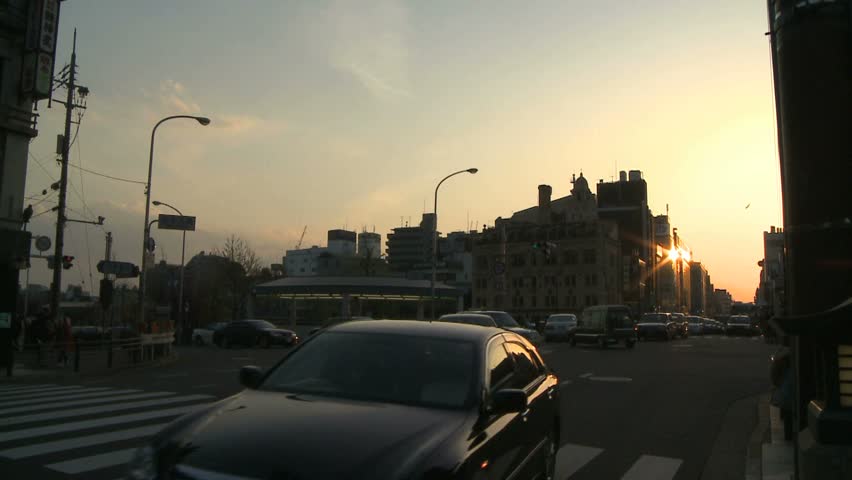 Setting Sun Reflecting Off Building Stock Footage Video (100% Royalty ...