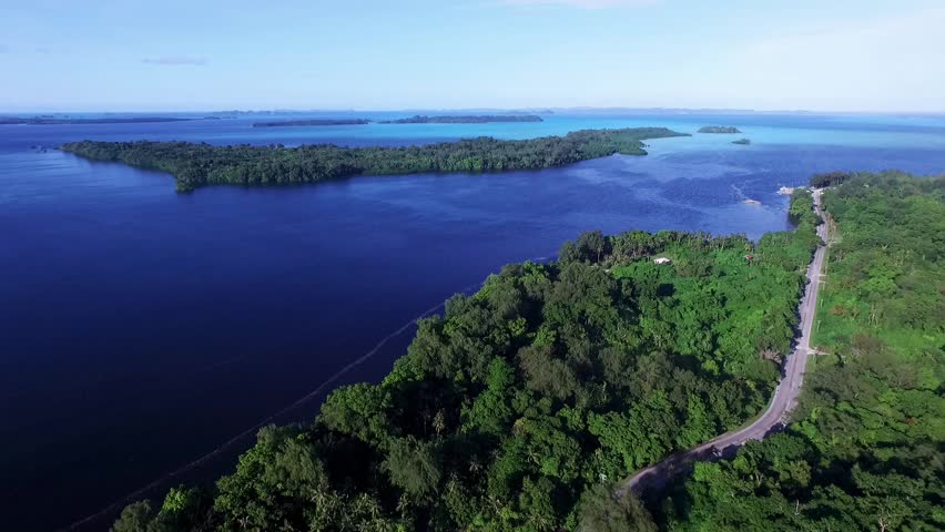 Stock video of palau islands, peleliu island. landscape, cityscape ...
