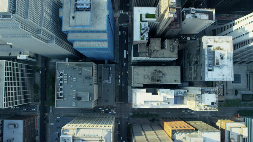 Stock video of aerial vertical overhead rooftop view of | 22988167 ...