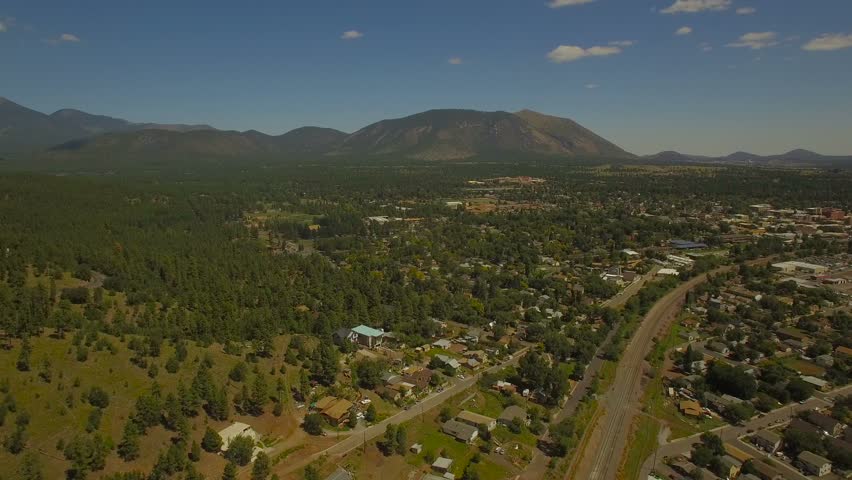 Aerial Arizona Flagstaff 4k Aerial Stock Footage Video (100% Royalty ...