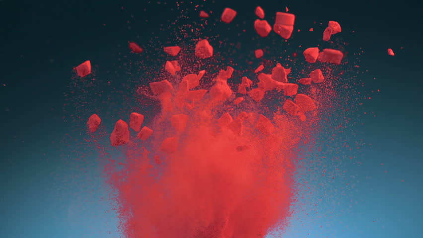 Crushed Red Tablet Explosion Shooting Stock Footage Video (100% Royalty ...