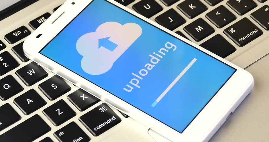 4k,Update The Informative Cloud,upload Progress,web Tech Background. Cg ...