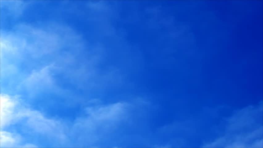 Timelapse Of Clouds And Blue Sky 1080P. Loop At 1920x1080 Stock Footage ...