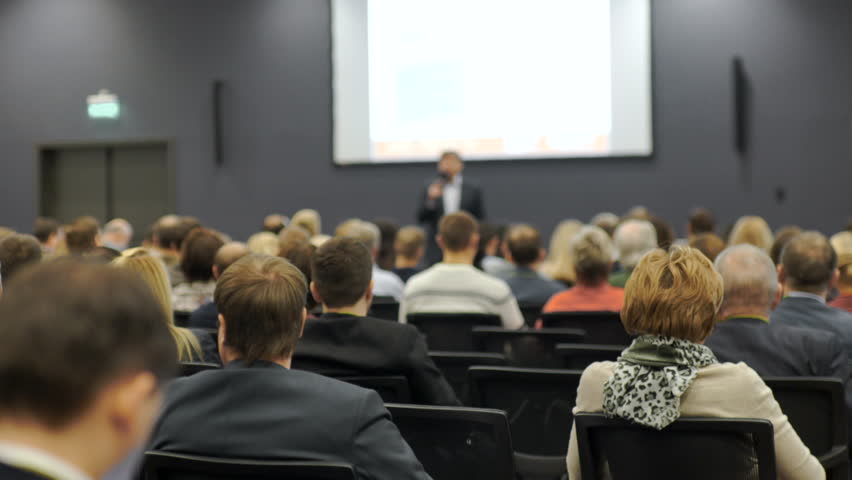 Business People Seminar Conference Meeting Office Training Concept 4k ...