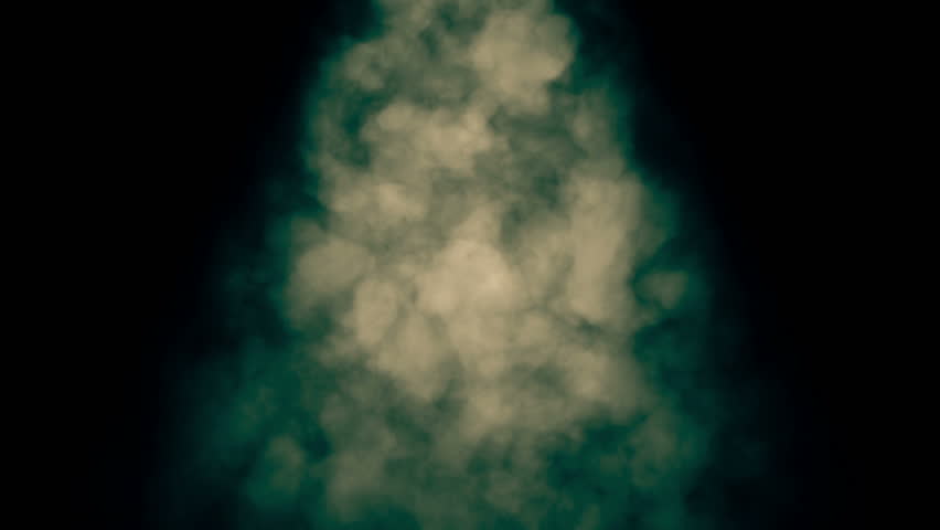 Animated Stream, Jet Of Green Toxic Smoke Or Gas Spreading Against ...