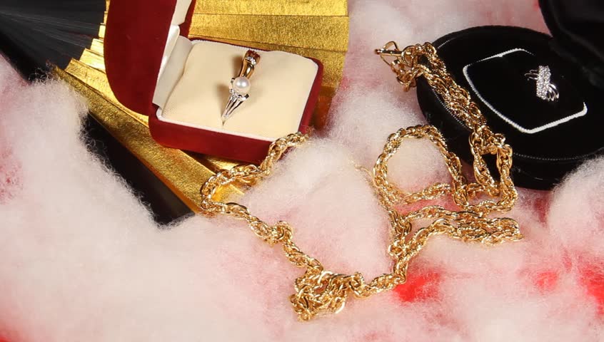 Shiny Gold and Silver Jewelry Stock Footage Video (100% Royalty-free ...