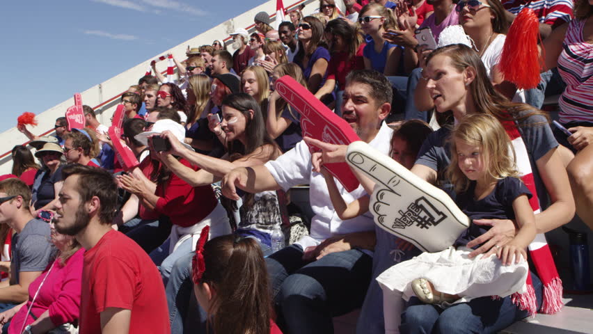 A Close Call. Dissapointed Crowd Of Sports Fans. Could Be A Scene From ...