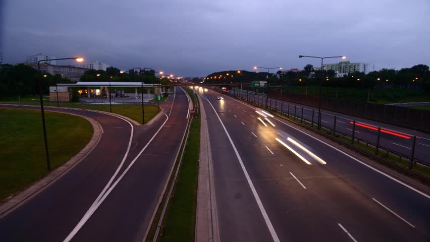 Highway Time Lapse Hd Stock Footage Video (100% Royalty-free) 2439137 ...