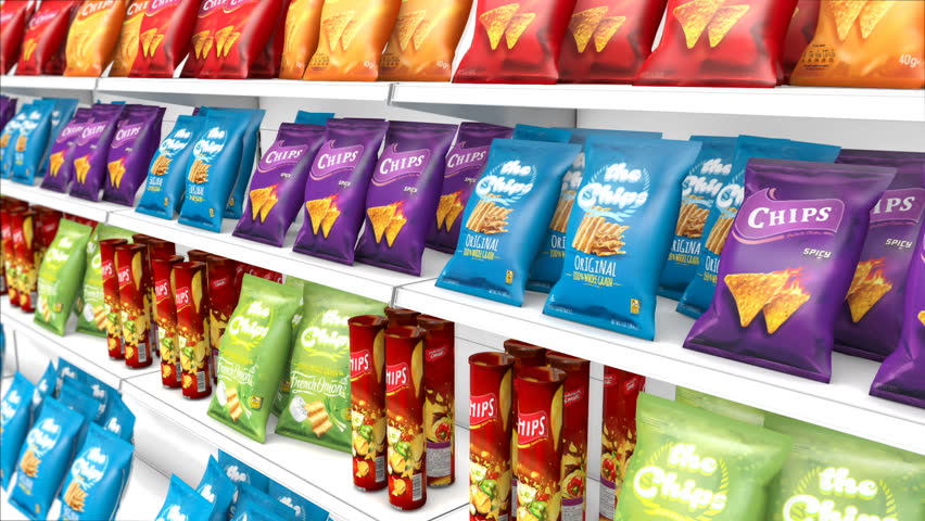 Colorful Cartoon Supermarket Background Seamless Loop. Animation Of ...