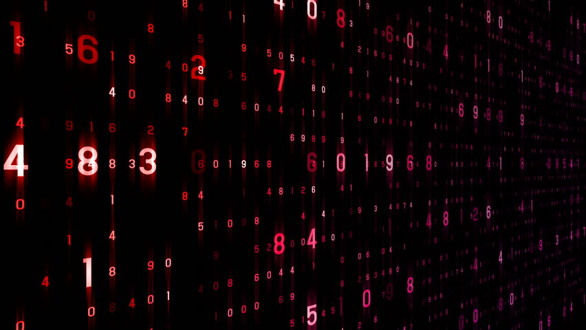 Twinkle Computer Data Code Screen Listing Table With Cursors And Boxes. Black Background With ...