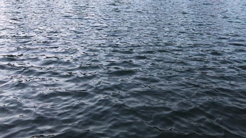 Bizarre Time Lapse Of Choppy Waves On Surface Of Ocean Water ...