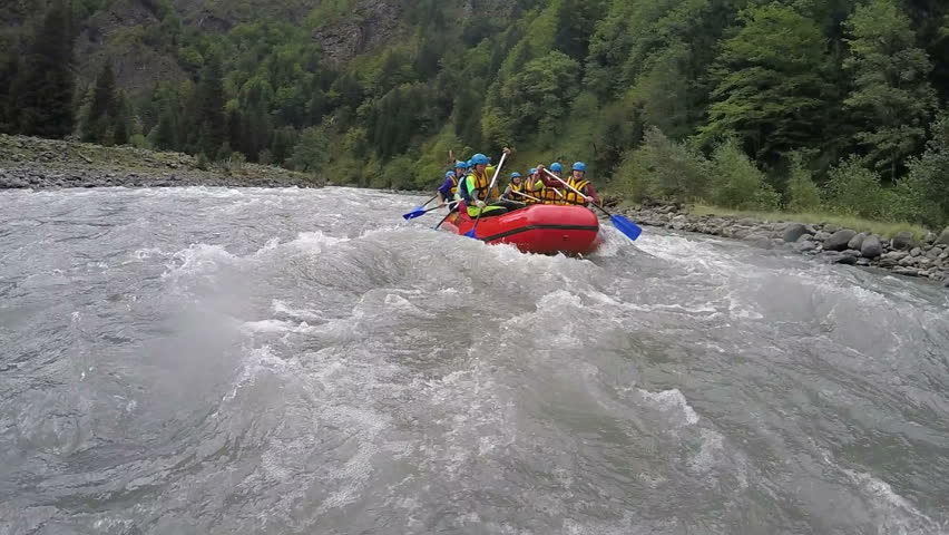 White Water Rafting On The Rapids Of The River Patate,Ecuador.Full HD ...
