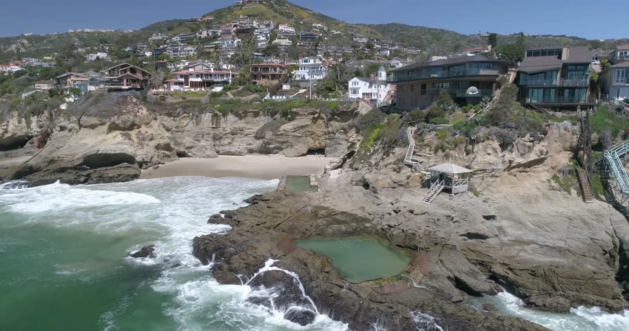 Aerial Static Shot of Tide Stock Footage Video (100% Royalty-free ...