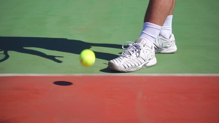 Bouncing Tennis Ball In Slow Motion Stock Footage Video 35055655 ...