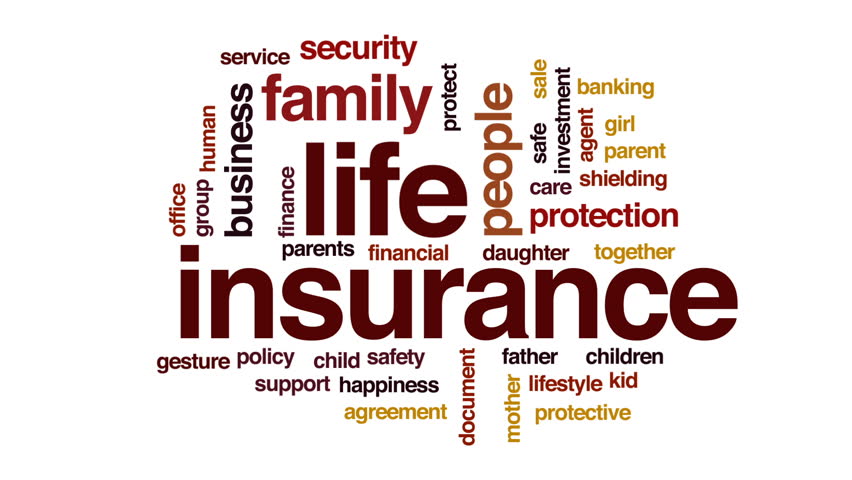 Life Insurance Animated Word Cloud, Stock Footage Video (100% Royalty ...