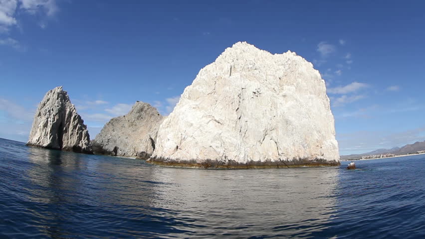 The Los Arcos Rock Formation Stock Footage Video (100% Royalty-free ...