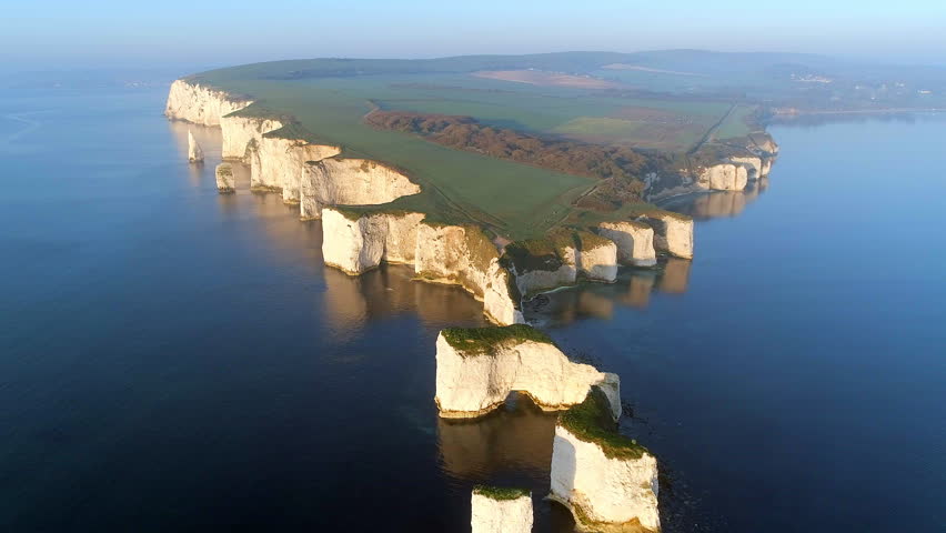 Old Harry Rocks A Cliff Formation In England On The Jurassic Coast At ...