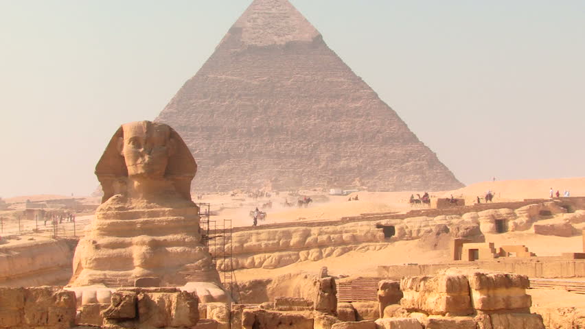 Sphinx and Great Pyramid image - Free stock photo - Public Domain photo ...