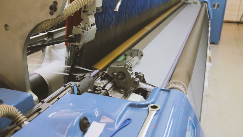 Stock Video Clip of Manufacture Industrial Textiles Production Line ...