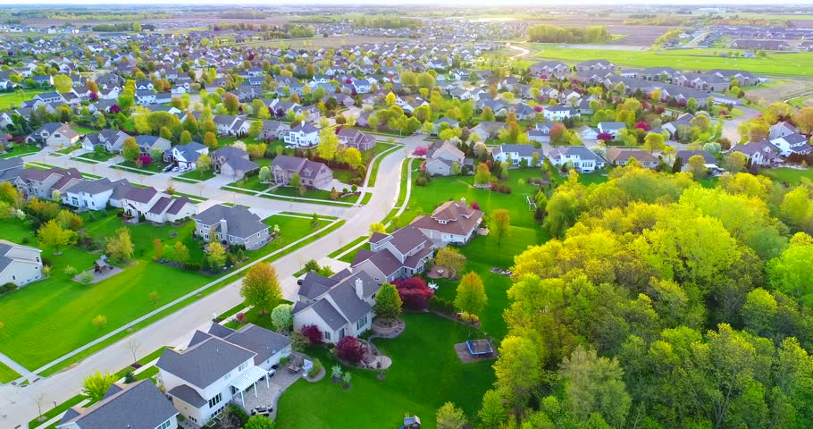 Stock video of springtime, beautiful neighborhoods, exceptional homes ...